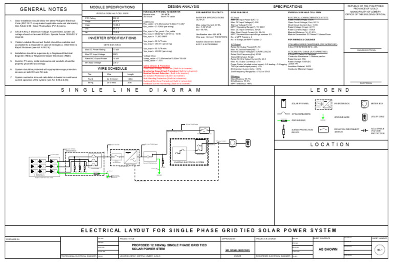 Single Phase Grid-Tied Solar System Design | PDF | Photovoltaics ...