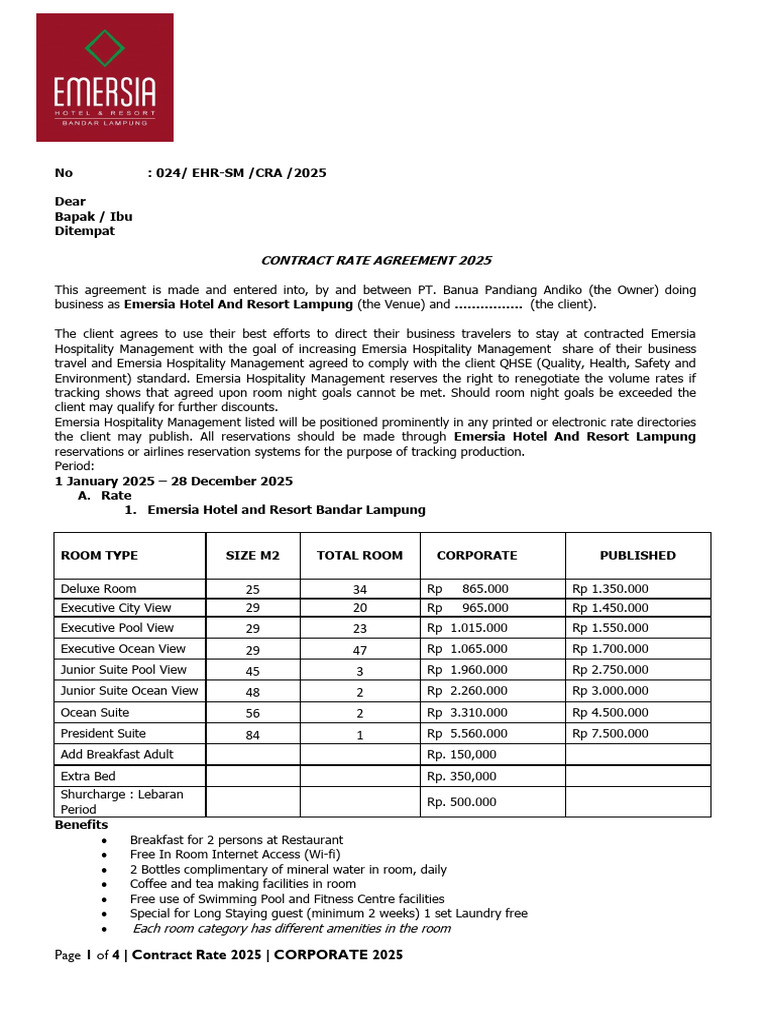 CONTRACT RATE 2025-ALL Corporate new | PDF | Payments | Banks