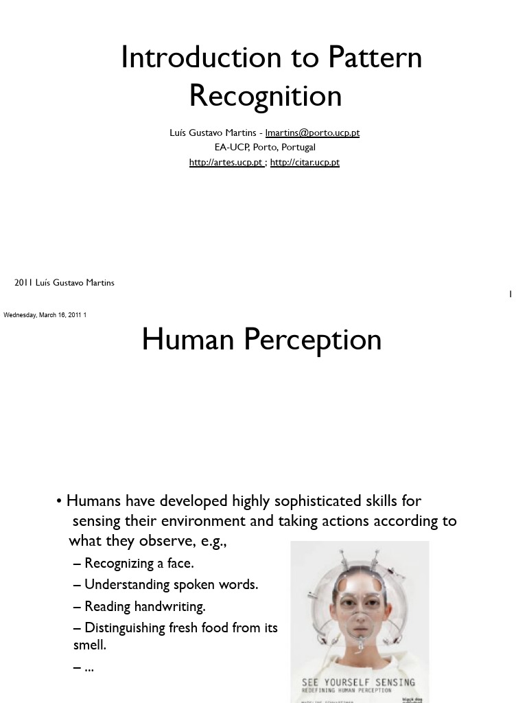 6 - Intoduction To Pattern Recognition | PDF | Pattern Recognition | Statistical Classification