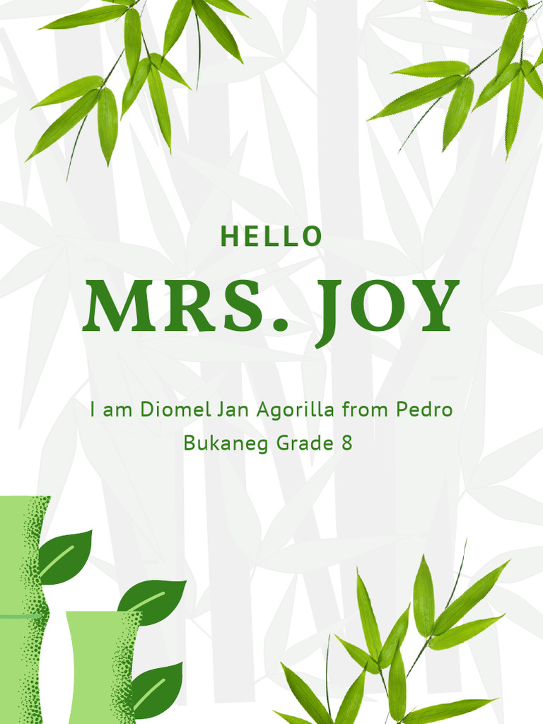 Mrs. Joy | PDF