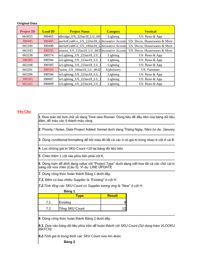 Test Excel New - 072024 | PDF