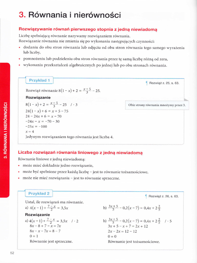 3 Równania I Nierównosci | PDF