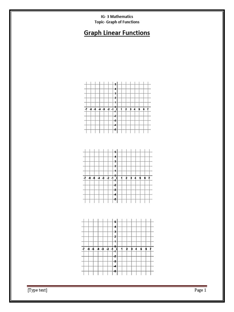 Updated Graph of functions workbook with marking key | PDF | Function (Mathematics) | Equations