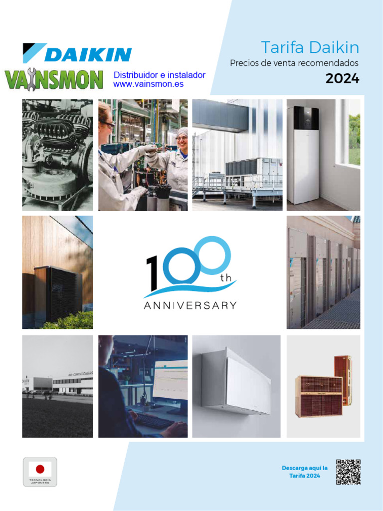 Catalogo Tarifa Daikin 2024 | PDF | Uso eficiente de energía | Residuos