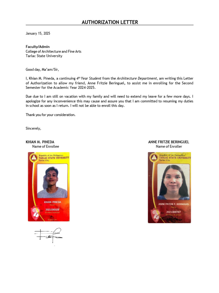 Khian Authorization Final | PDF