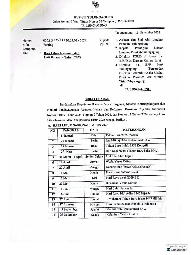 Libur 2025 | PDF