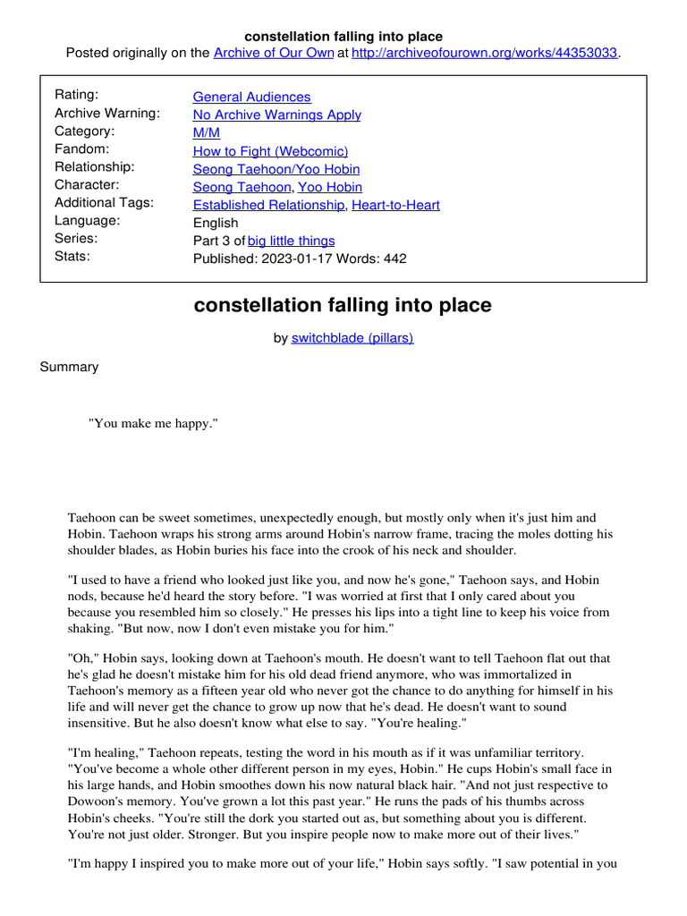 Constellation Falling | PDF