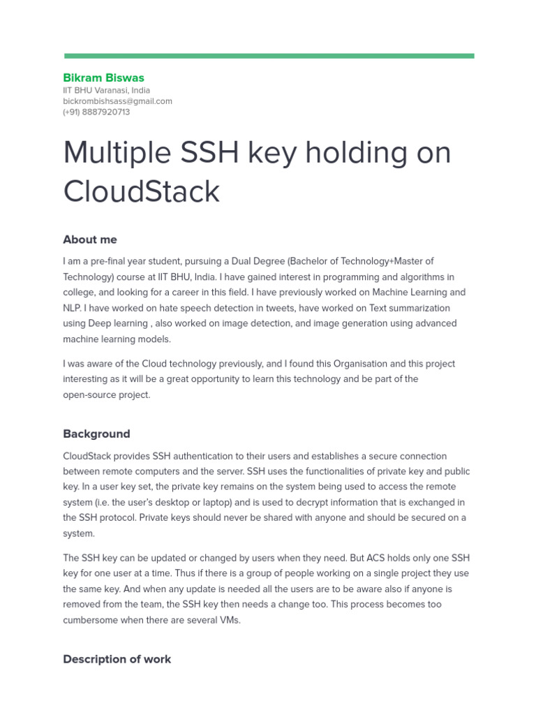 Apache - 2021 - Bikram Biswas | PDF | Secure Shell | Public Key Cryptography