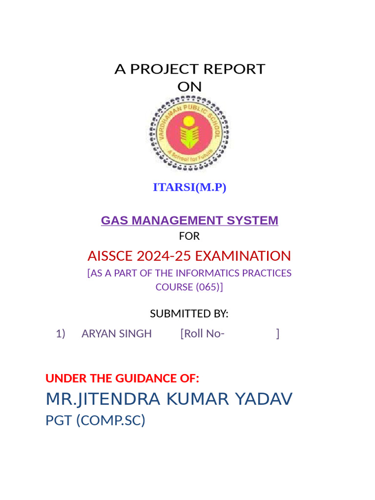 Gas - Management - System | PDF | Databases | My Sql