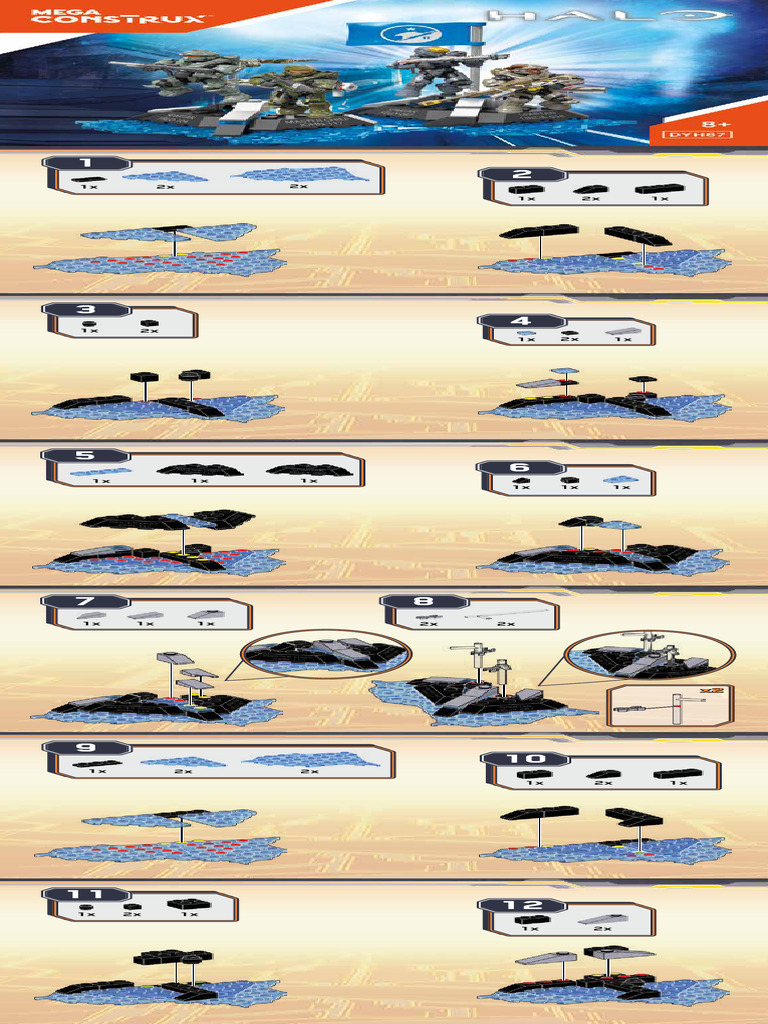 Mega Construx Set DYH87 Halo Blue Team | PDF