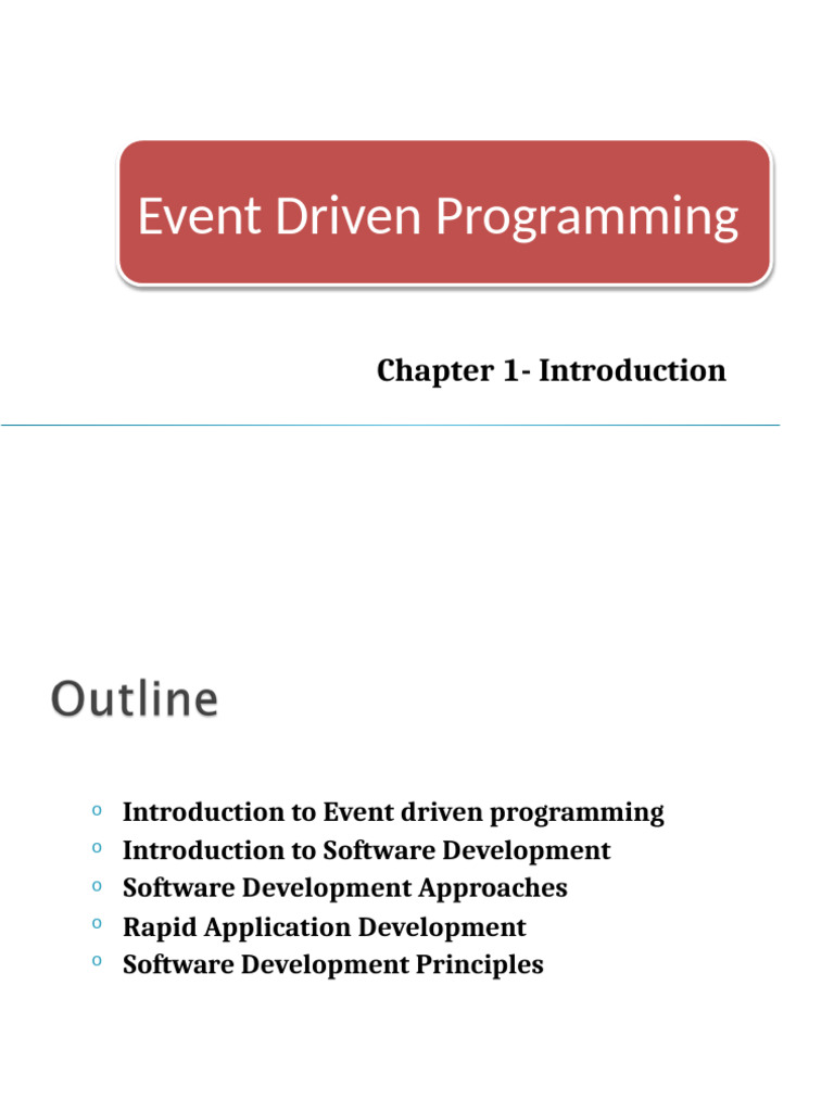 EDP_CHAP_1 | PDF | Software Development Process | Software Prototyping