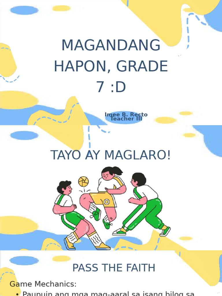 G7.week4.sariling Pananampalataya NG Diyos | PDF