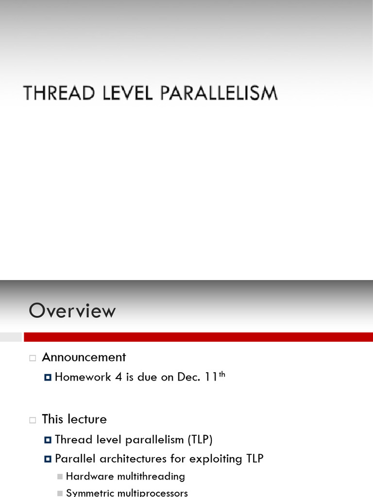 Tlp | PDF | Central Processing Unit | Multi Core Processor