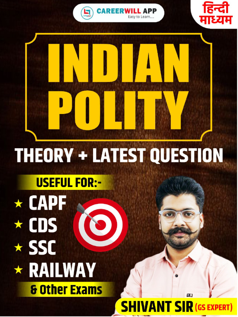 Polity 2024 Questions | PDF | Government Of India | Political Charters
