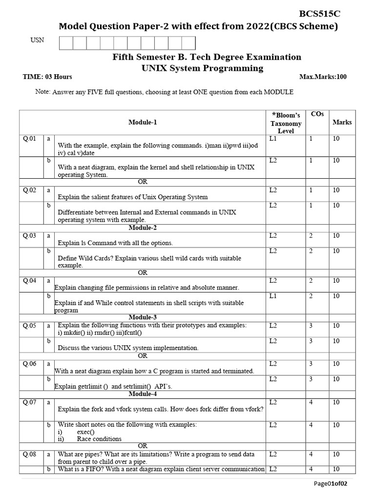 BCS515C | PDF | Operating System | Shell (Computing)
