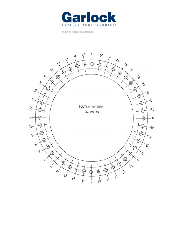 44 Bolt Flange Torque Pattern | PDF