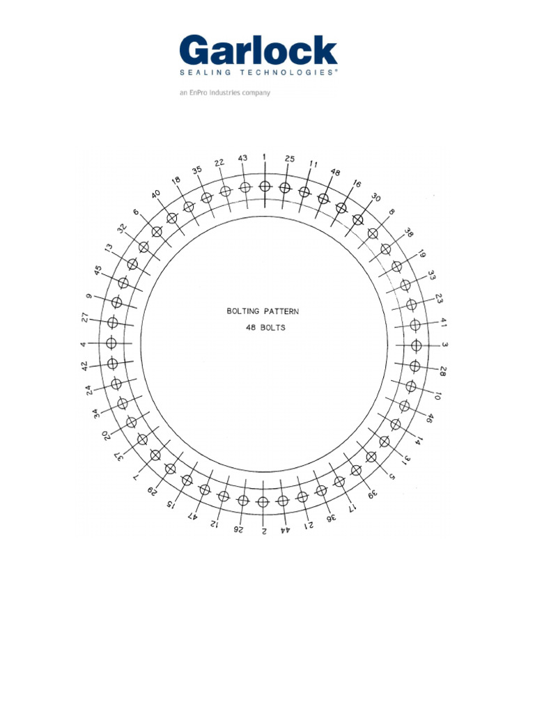 48 Bolt Flange Torque Pattern | PDF