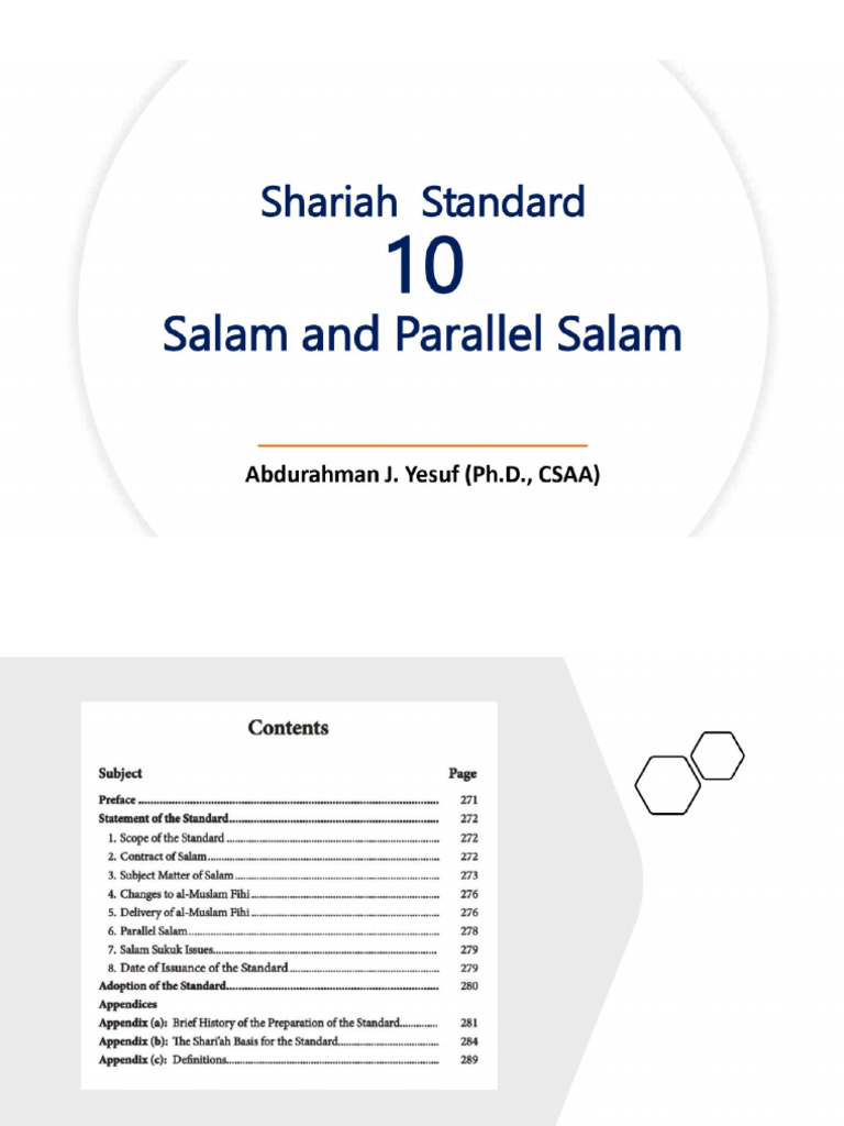 Shariah Standard 10 | PDF