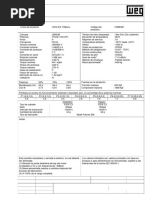 Motor Trifásico WEG W22 IE1 Data Sheet | PDF