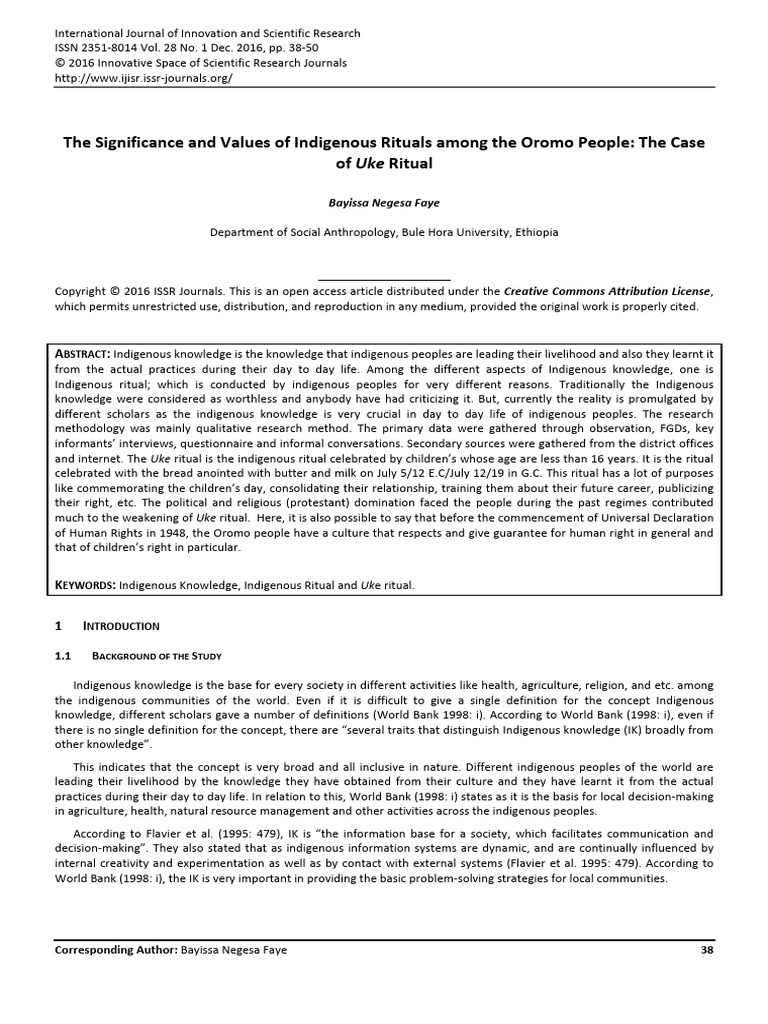 The Significance and Values of Indigenou | PDF | Focus Group | Knowledge