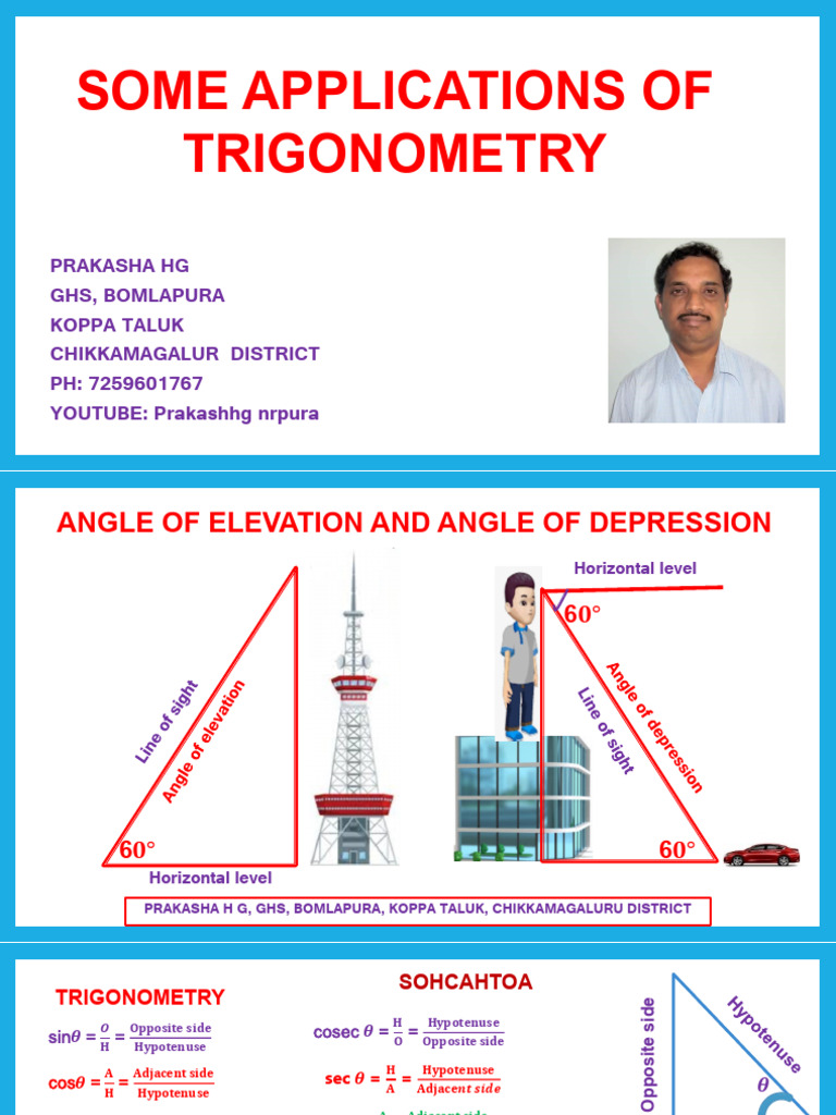Em- Applications of Trigonometry-24-25 New | PDF | Elementary Geometry | Euclidean Geometry