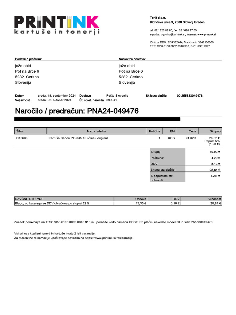 Predracun 399041 | PDF