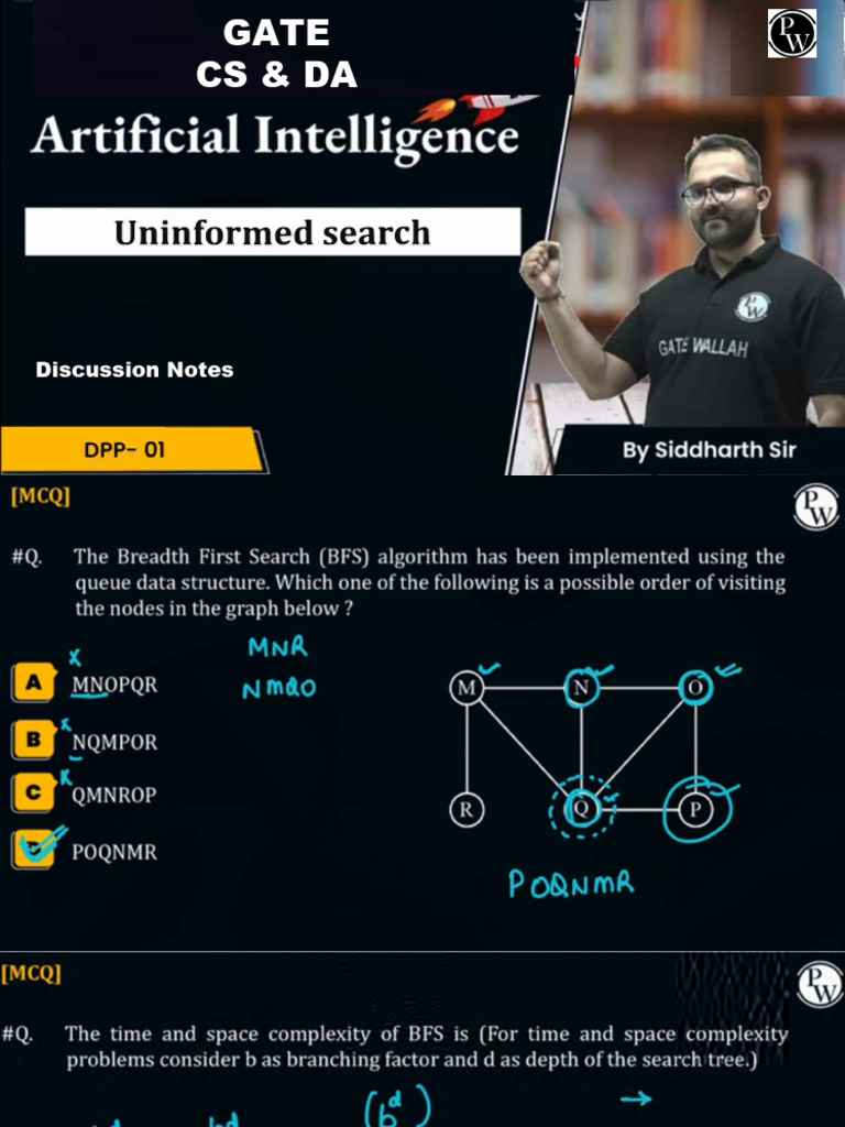 Un - Informed Search - DPP 01 Discussion Notes | PDF