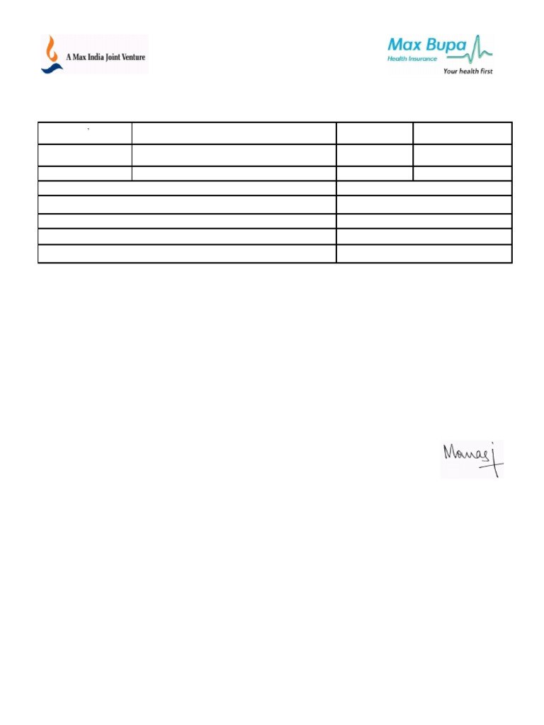 Medical Insurance Receipt Arvind Yadav Senior Parents | PDF