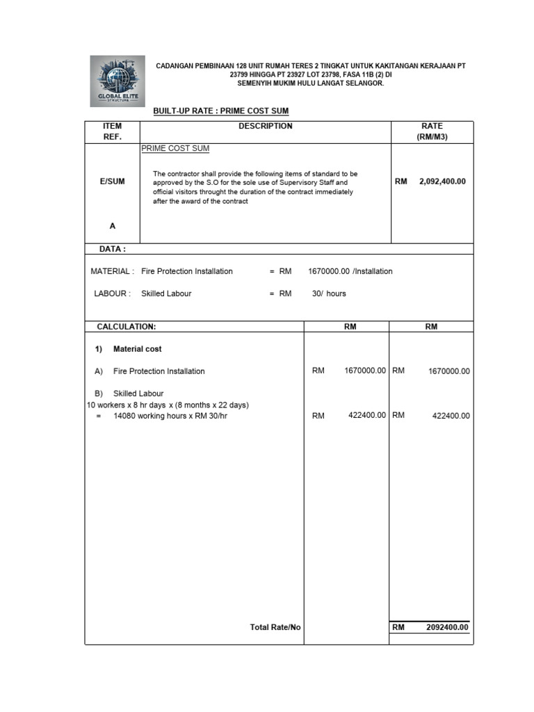 PRIME COST SUM | PDF