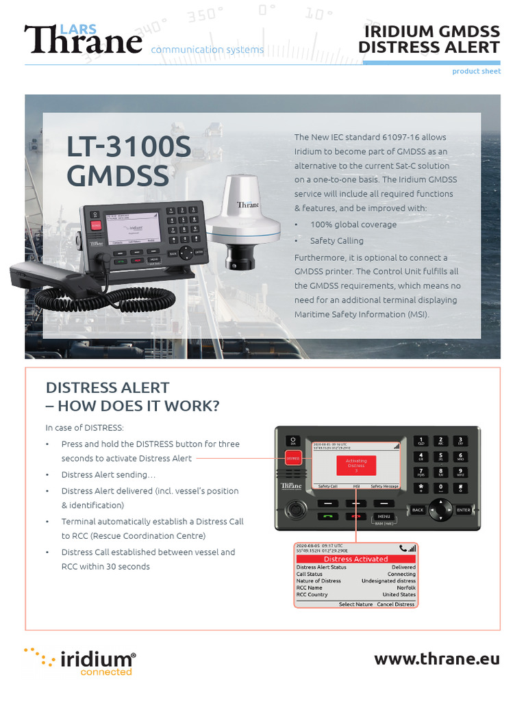 LT-3100S_GMDSS_SOLAS_Fact_Sheet-Rev.-1.00-WEB-1 | PDF | Wireless ...