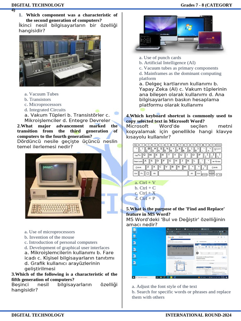Digital Technology-Category 4 | PDF
