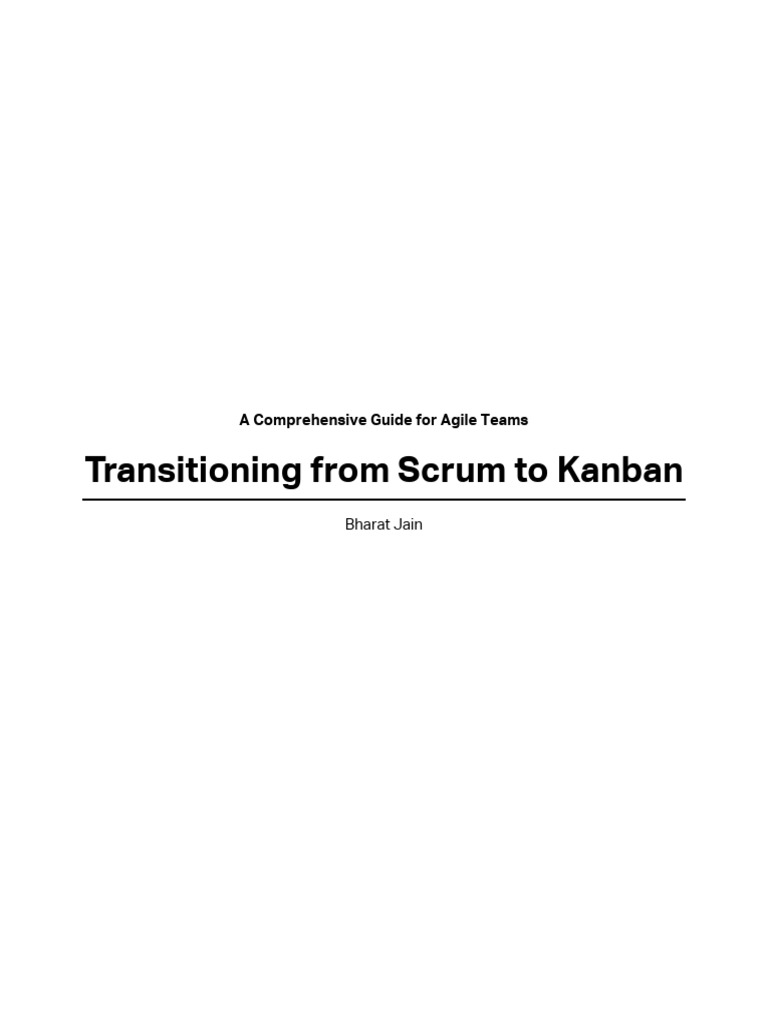 Transforming Scrum To Kanban | PDF | Scrum (Software Development) | Agile Software Development