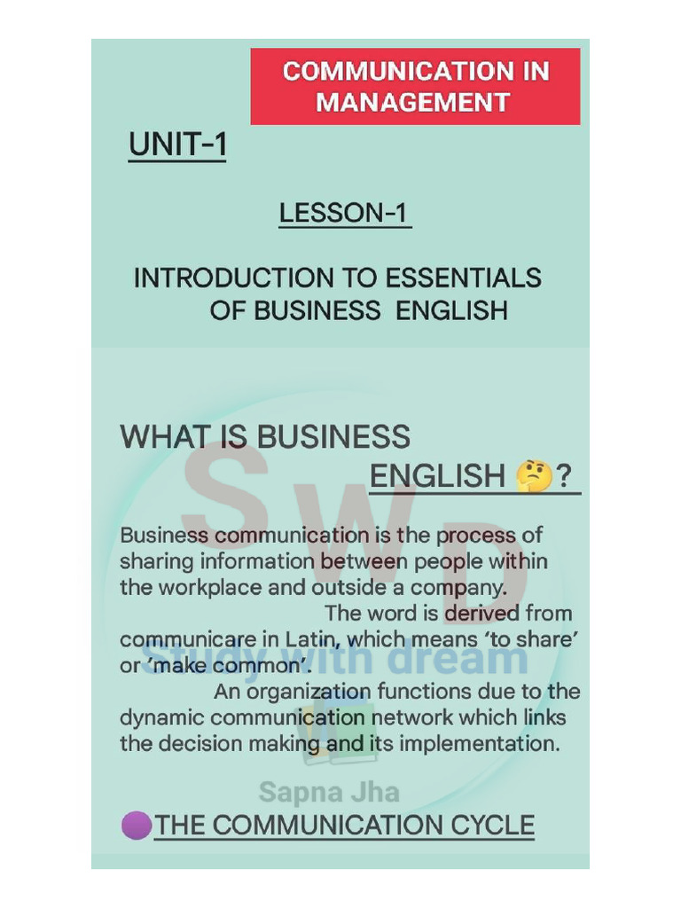 Communication in Management | PDF