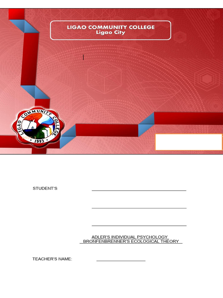 Week 11 in Pychological Theories | PDF | Psychotherapy | Psychology