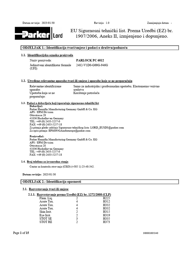 Parlock PC 6012 Crno STL | PDF