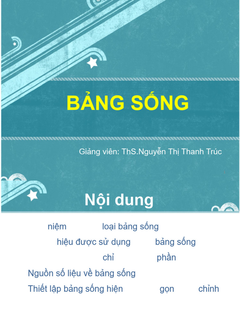 bang song-SV | PDF