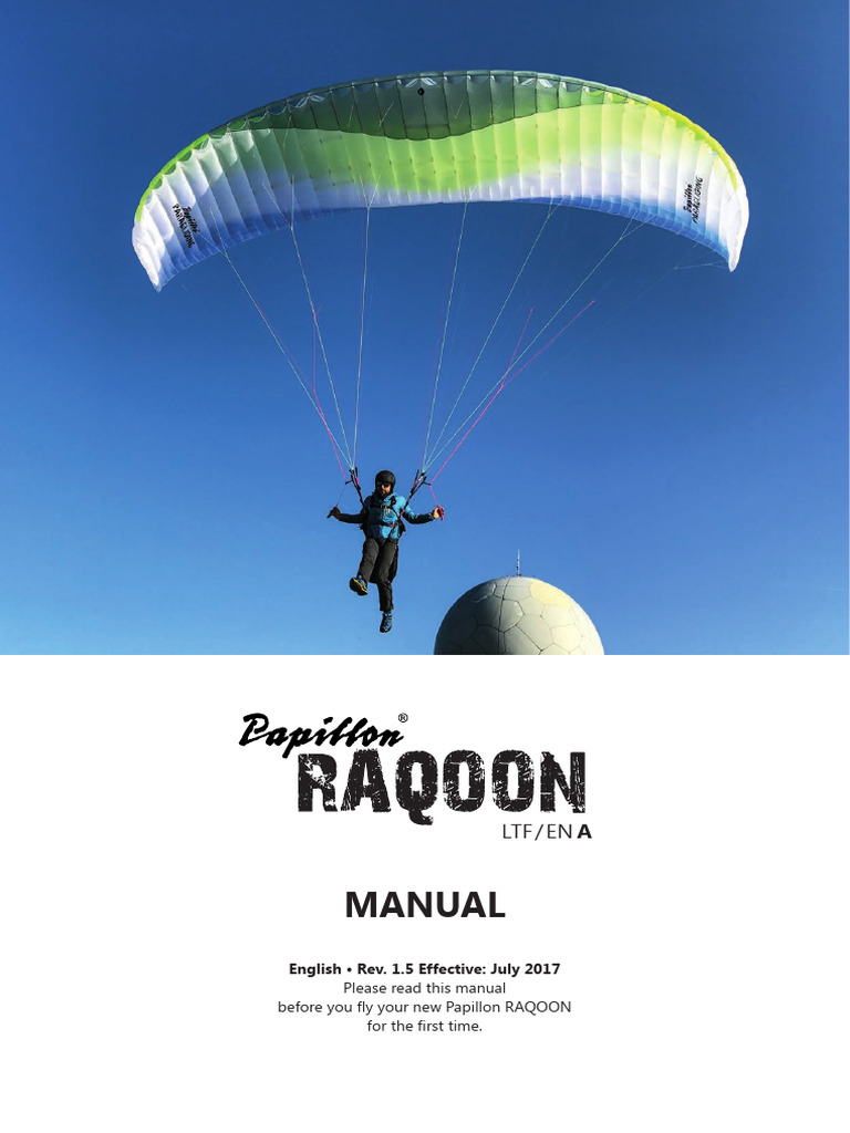 Manual_Papillon_RAQOON_ENG-web | PDF | Parachute | Aerospace