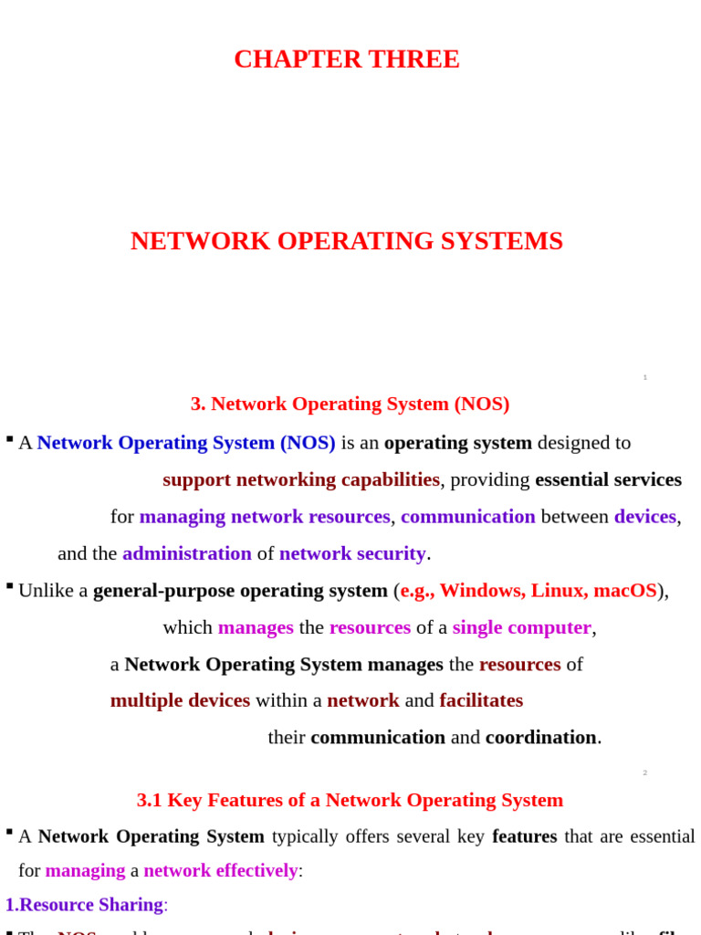 Understanding Network Operating Systems | PDF | Computer Network | Operating System