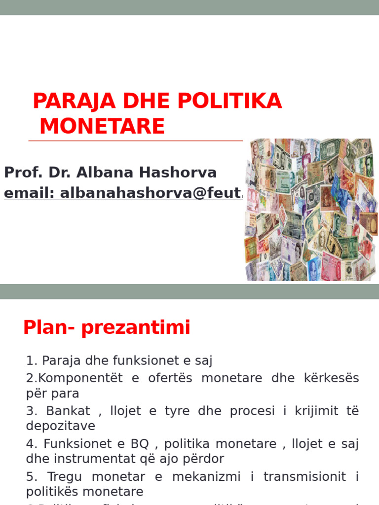 Paraja Dhe Politika Monetare | PDF