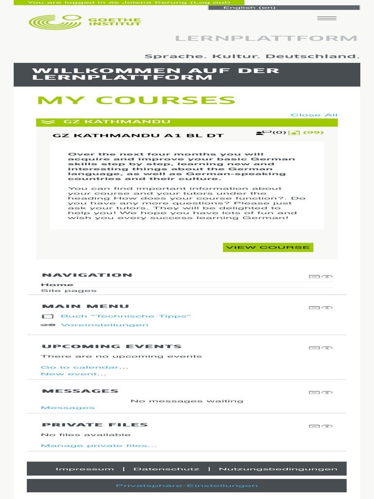 Goethe Institut E.V | PDF