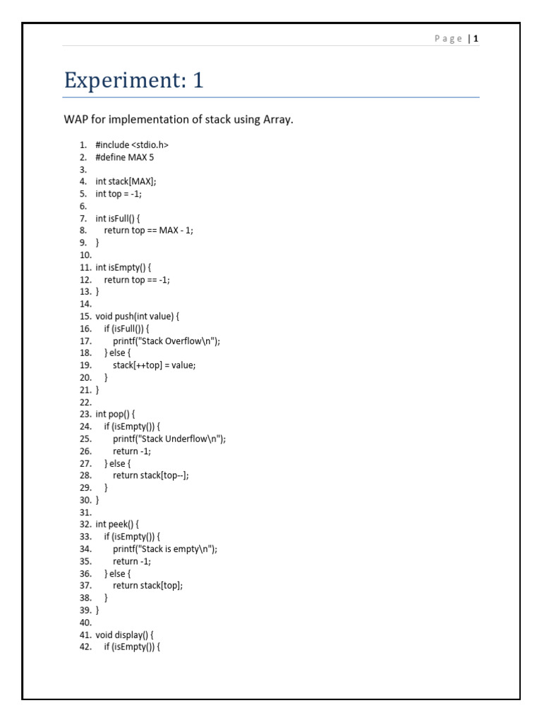 Experiment Dsa Pdf Queue Abstract Data Type Computer Programming 0562