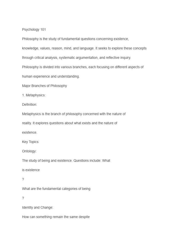 philo 101 | PDF | Logic | Epistemology