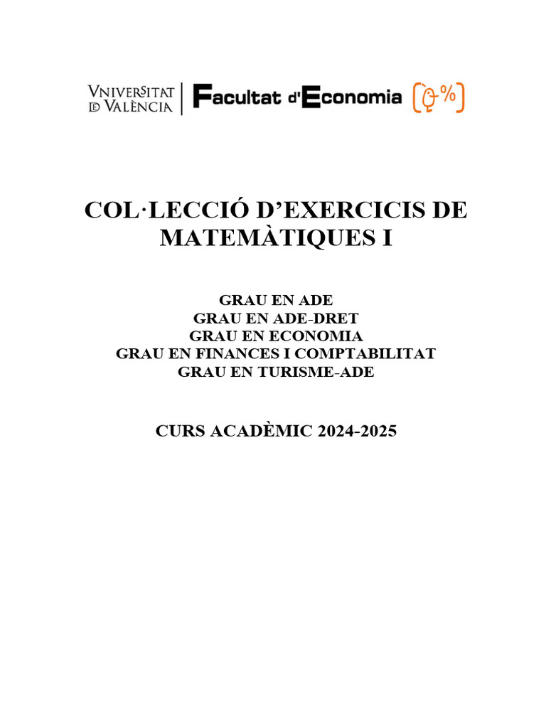 Httpsaulavirtual - Uv.espluginfile - Php4622598mod Resourcecontent0Problemes MateI 24-25.PDF 2 | PDF