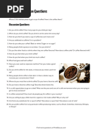 Coffee Lover Questionnaire | PDF