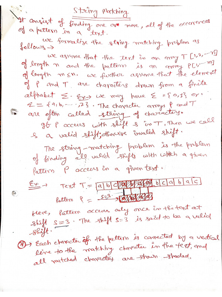 String Matching.... | PDF