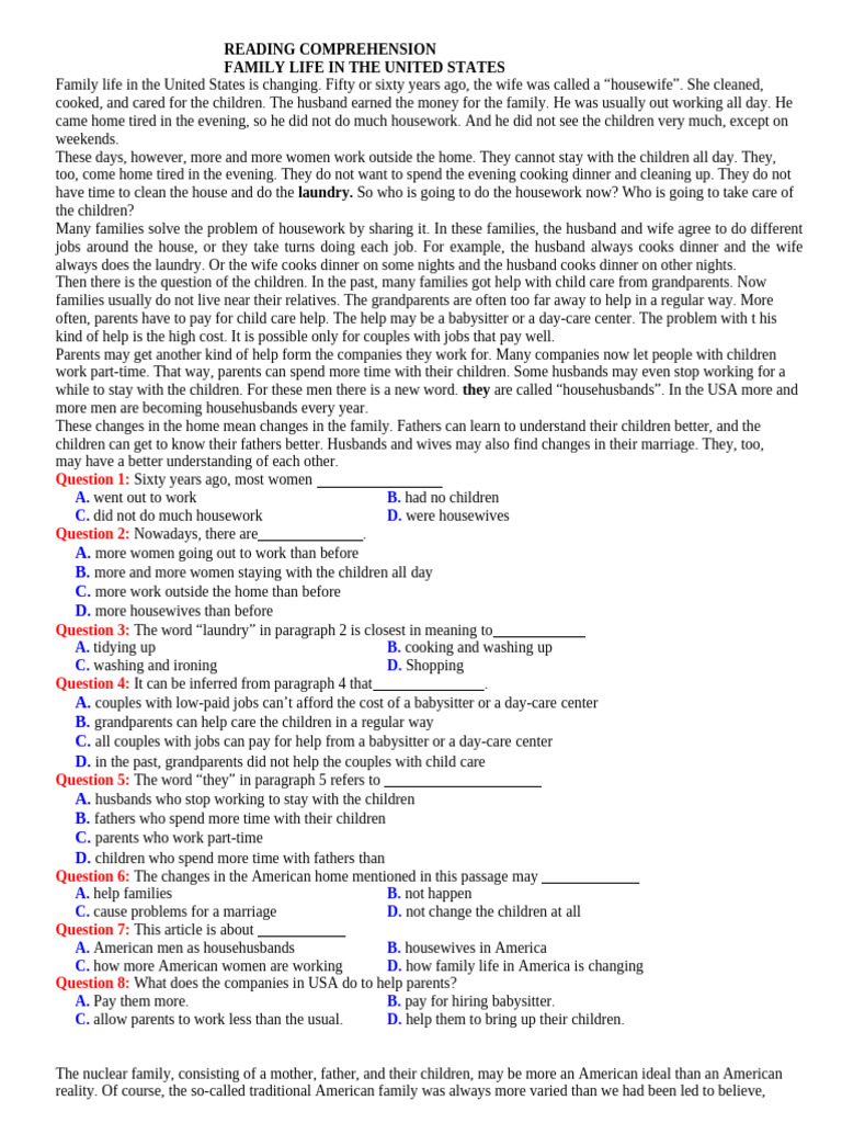 Changes in American Family Life | PDF | Atmosphere Of Earth | Family