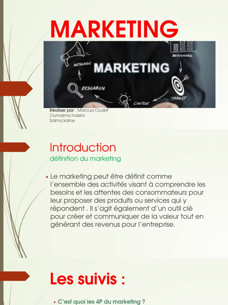 marketing PRESENTATION | PDF