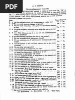 Borderline Personality Questionnaire BPQ Sample Items PDF | PDF | Mood ...