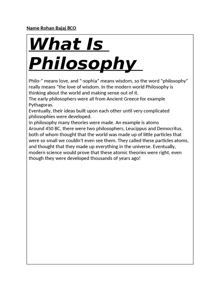 Philosophy | PDF