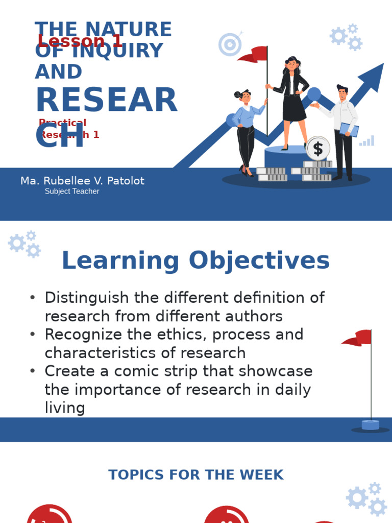 PR1 - Week1 - Lesson1 - Nature and Inquiry of Research | PDF | Truth | Cognition